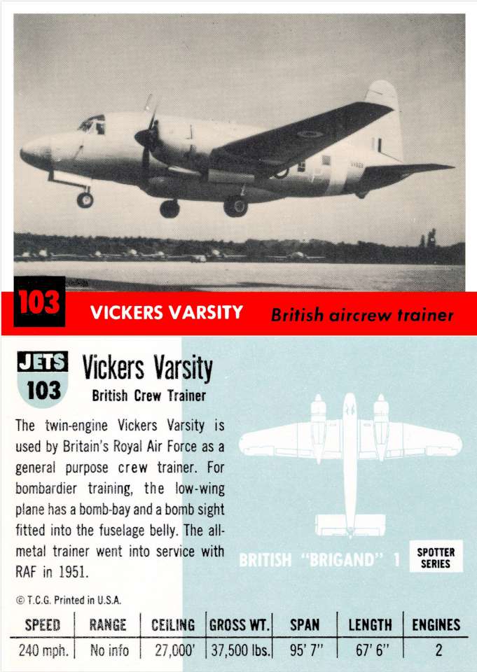 103 Vickers Varsity