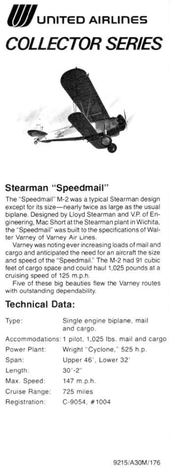 Stearman M-2 specs-960