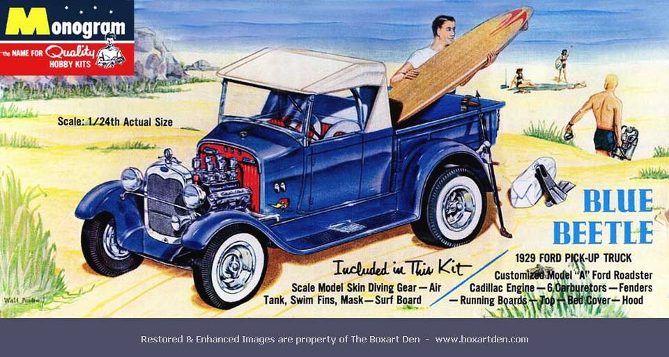 Monogram '29 Ford Pick-Up Blue Beetle