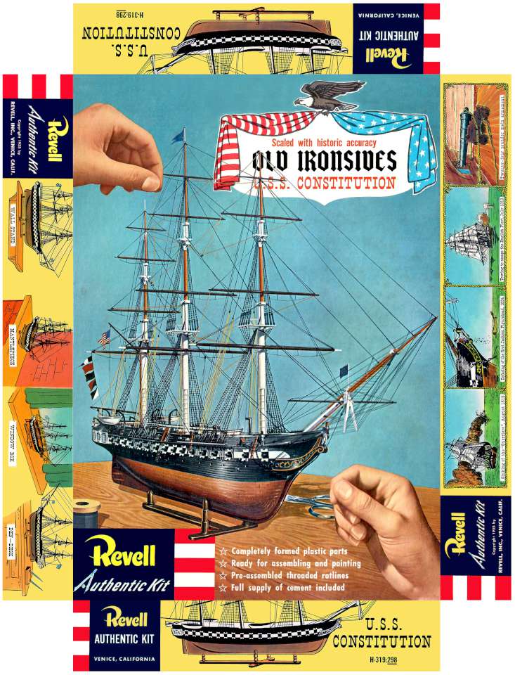Revell USS Constitution 'Old Ironsides' 1955