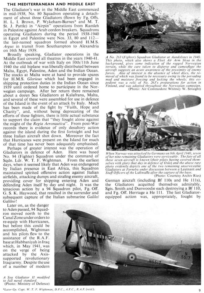 Gloster Gladiator (98+) Page 09-960