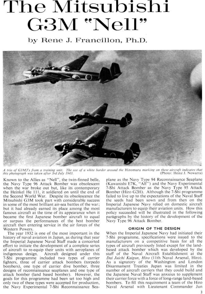 Mitsubishi G3M Nell (160) Page 03-960