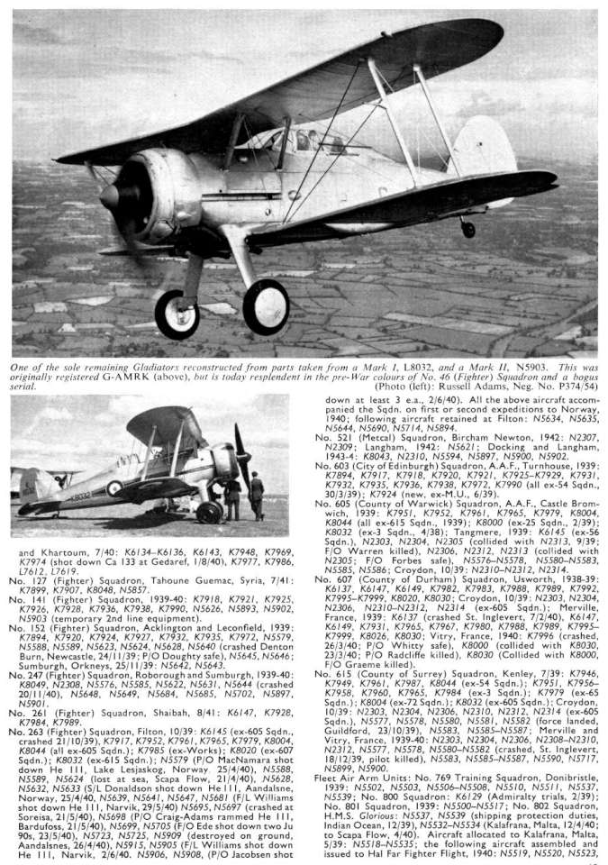 Gloster Gladiator (98+) Page 13-960