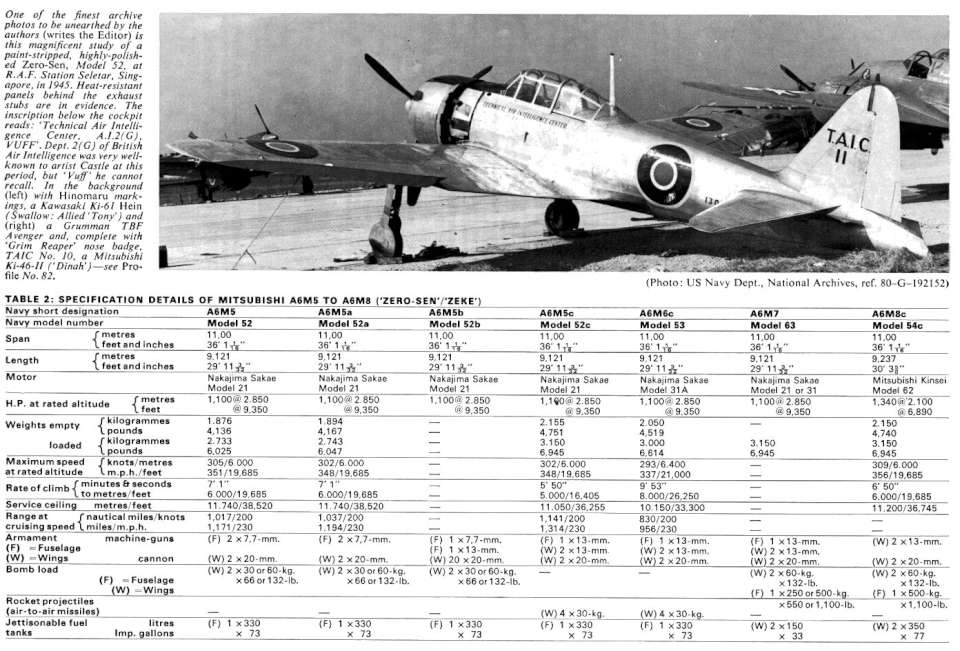 Mitsubishi A6M5 - 8 Zero-Sen (Zeke 52)(236) Page 26-960
