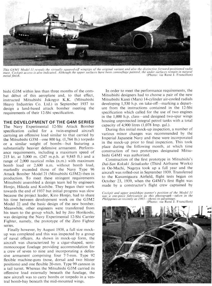 Mitsubishi G4M Betty & Ohka Bomb (210) Page 03-960